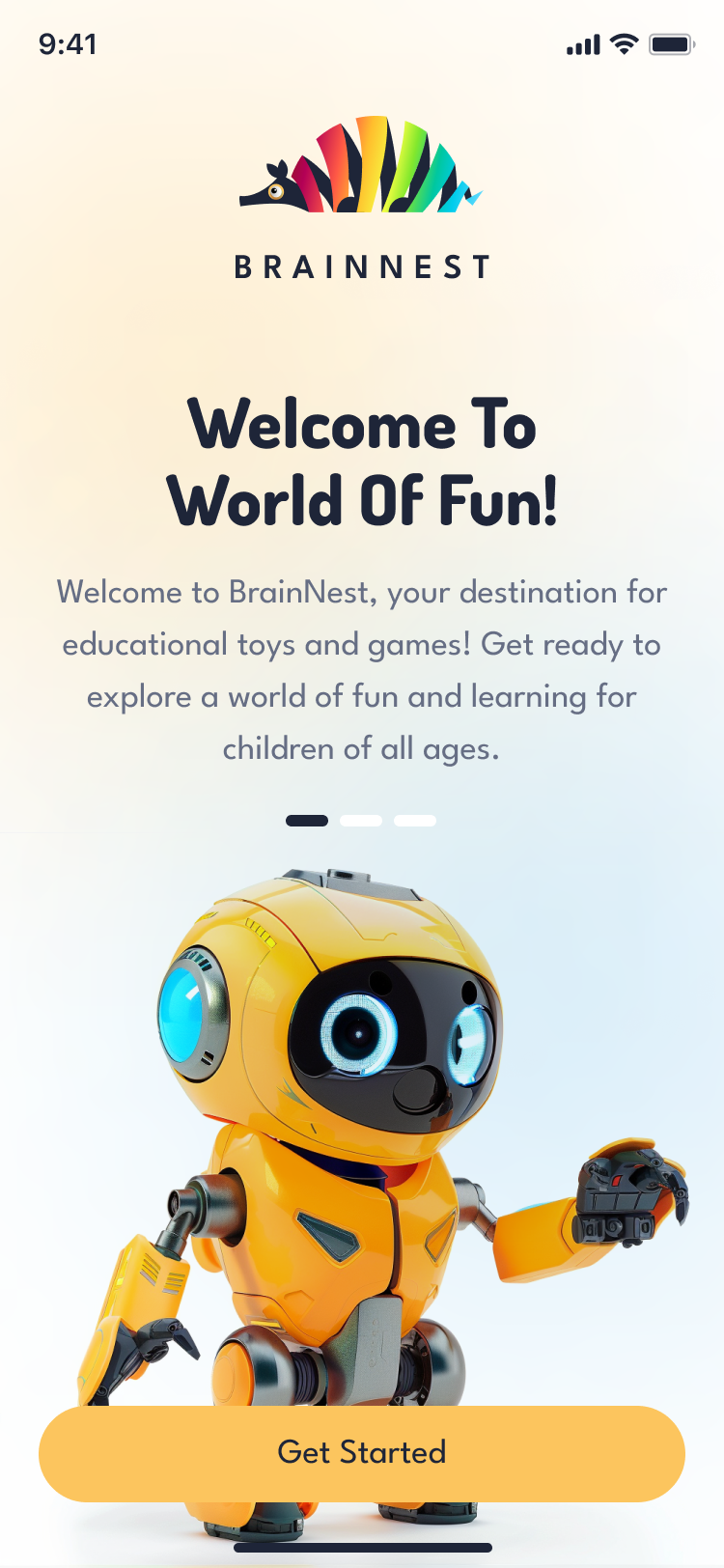 BrainNest - Educational Toys & Games Store App Figma UI Template by George_Fx